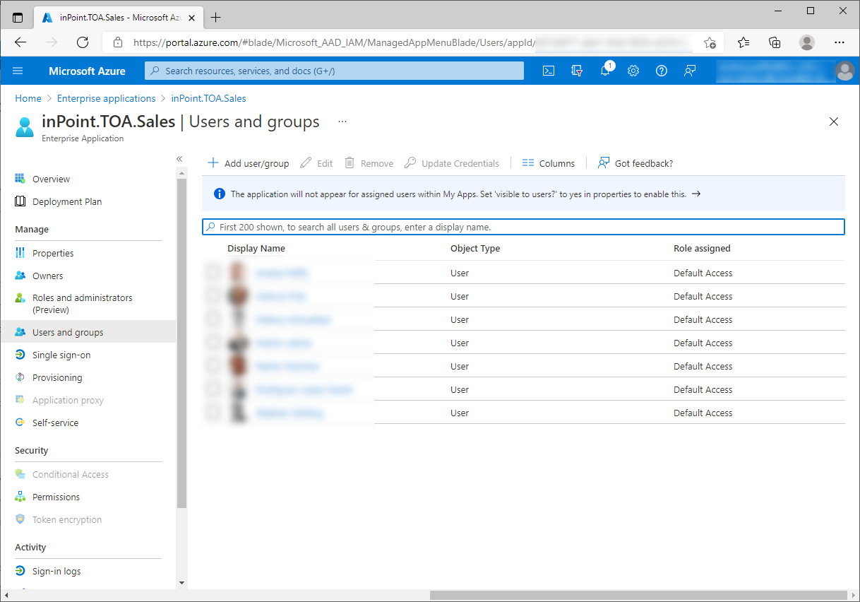 Admin Portal user access | inPoint.TOA